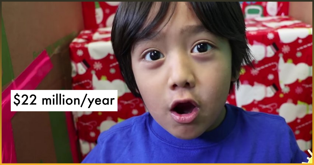 7-Year-Old Kid Became The Highest Paid YouTube Creator Of The Year