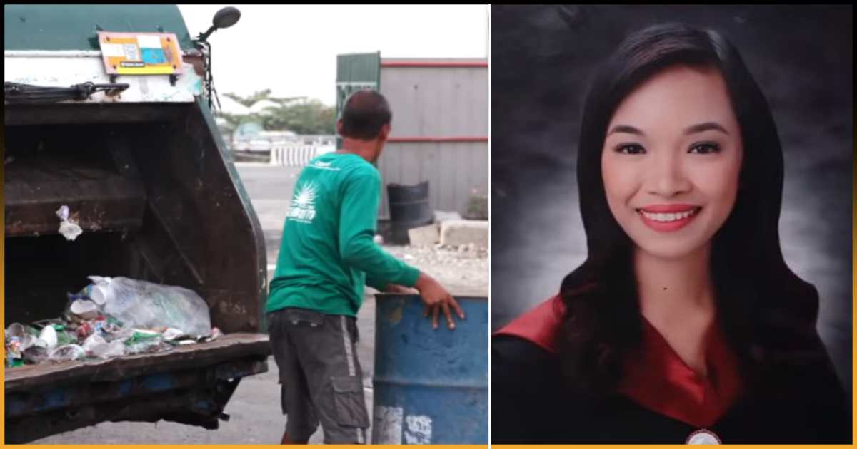 Filipino Garbage Picker Supports His Daughter To Achieve College Degree