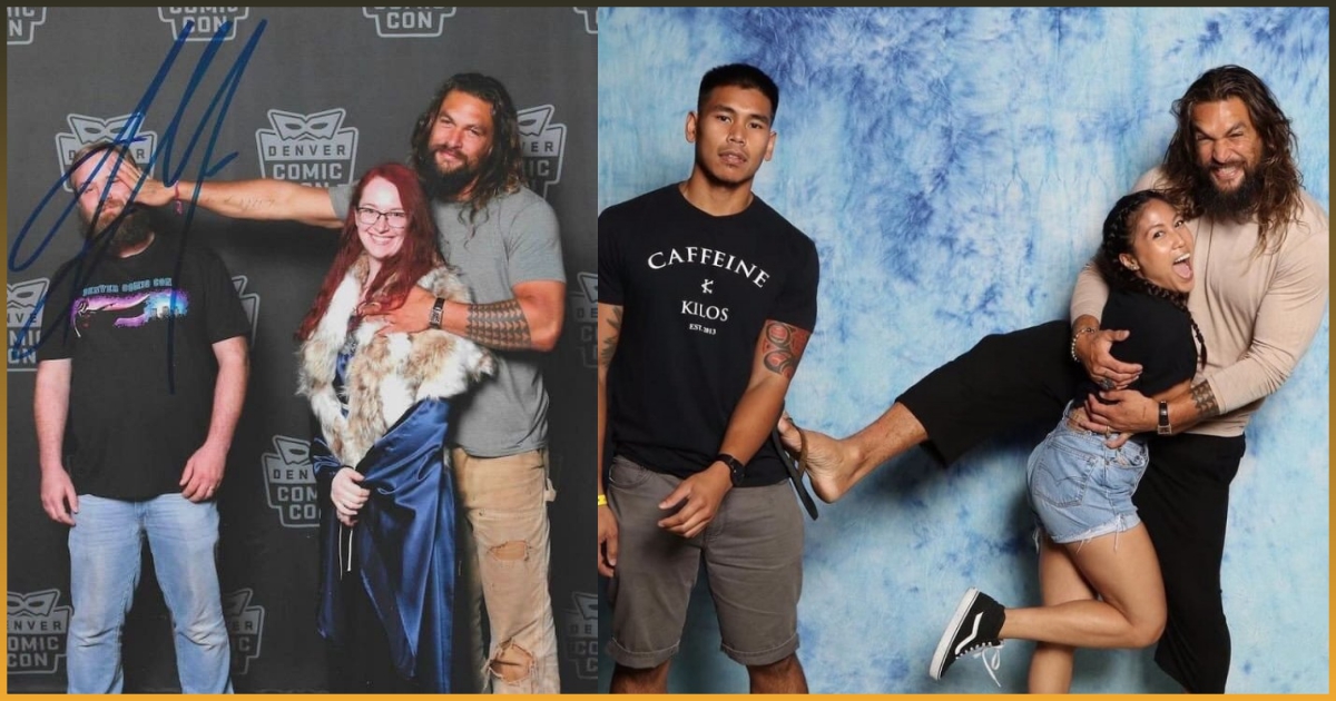 Jason Momoa Clicks Picture With His Female Fans By Pushing Their ...