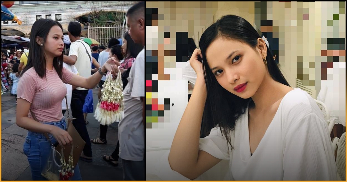 Girl Selling Sampaguita Garlands In Filipino Market Became Viral For Her Gorgeous Looks