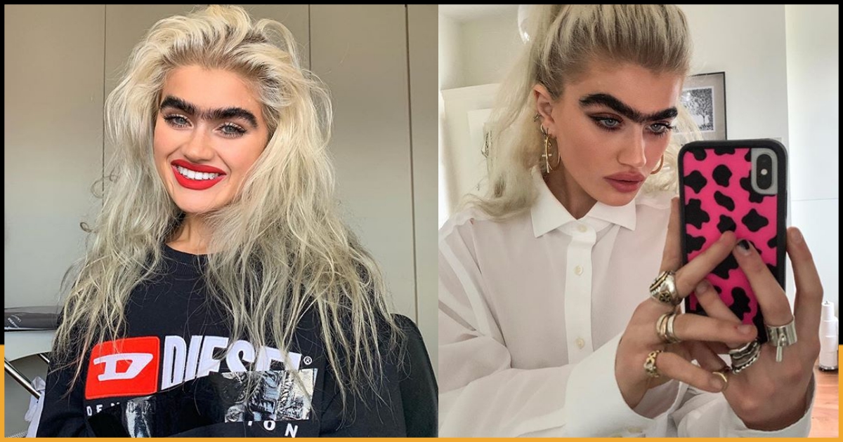 This Model Receives Death Threats Over Her Unibrows