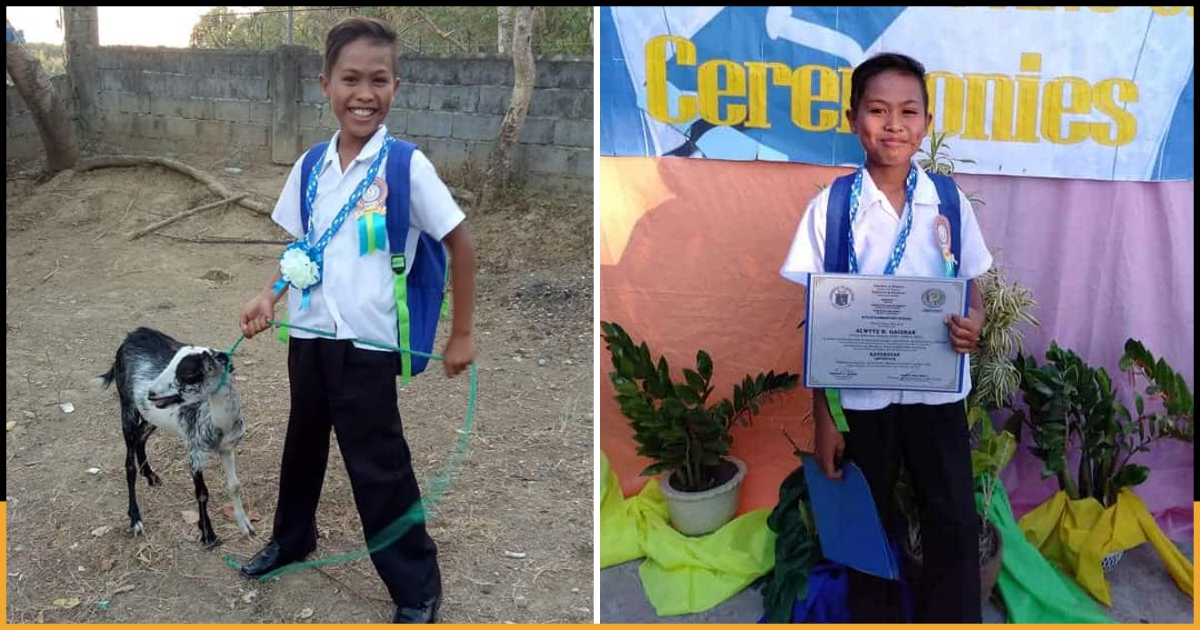 This Little Boy From Philippines Asked For A Goat As His Graduation Gift