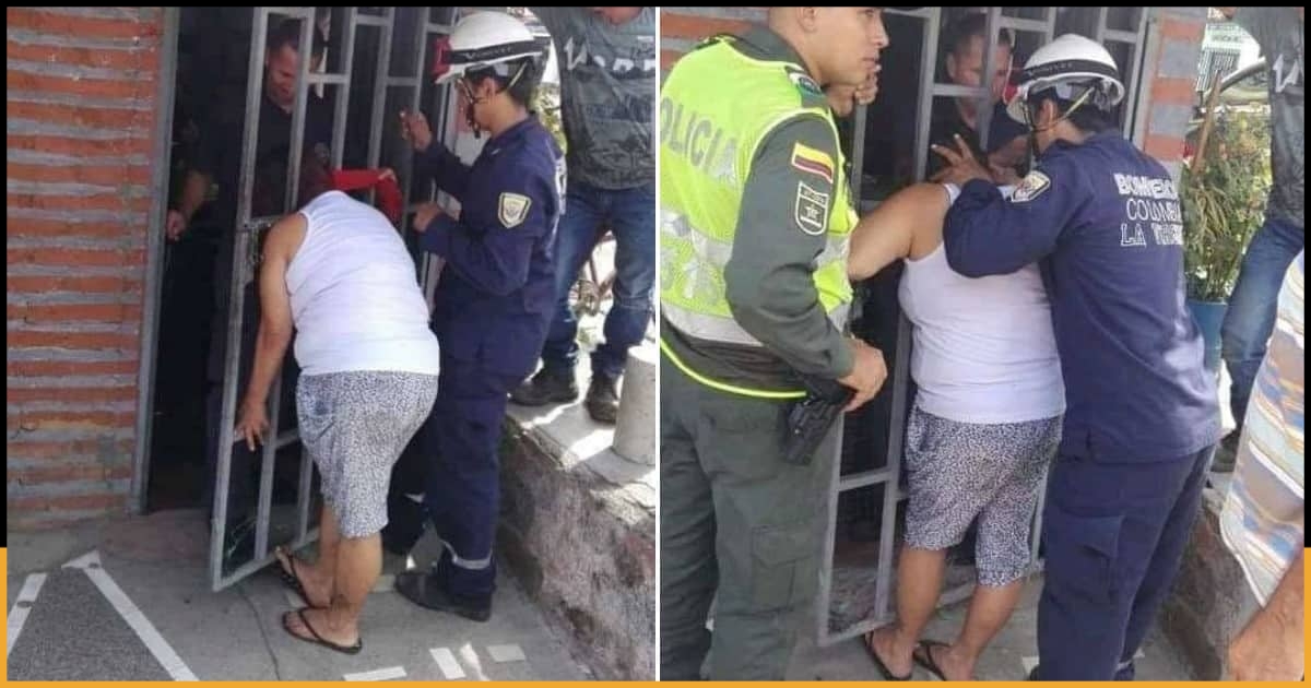 Woman Gets Her Head Stuck In Metal Gate For 5 Hours While Spying On The ...