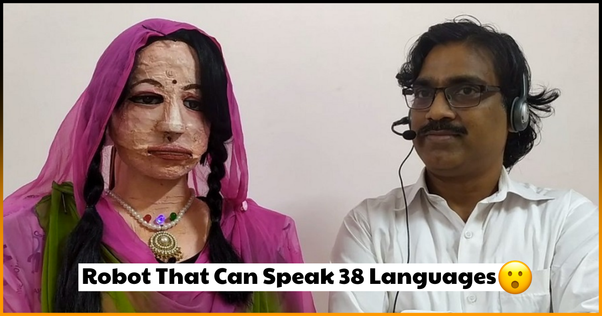 Indian Teacher Creates Human-like Robot That Can Speak 38 Languages